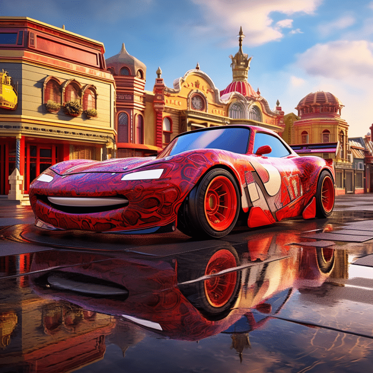 Lightning McQueen and Legendary Movie Rides